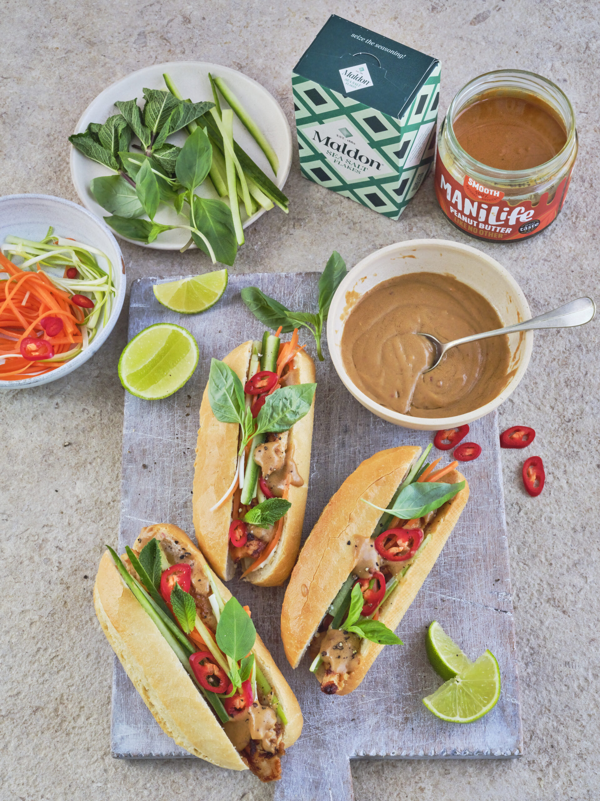 ManiLife Satay Banh Mi - Maldon Salt