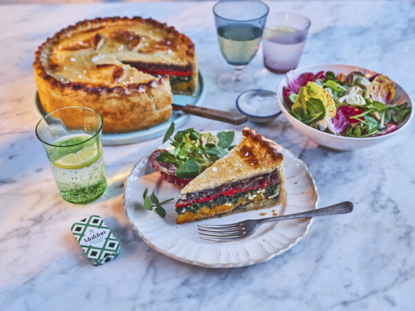 Layered Vegetable Picnic Pie - Maldon Salt