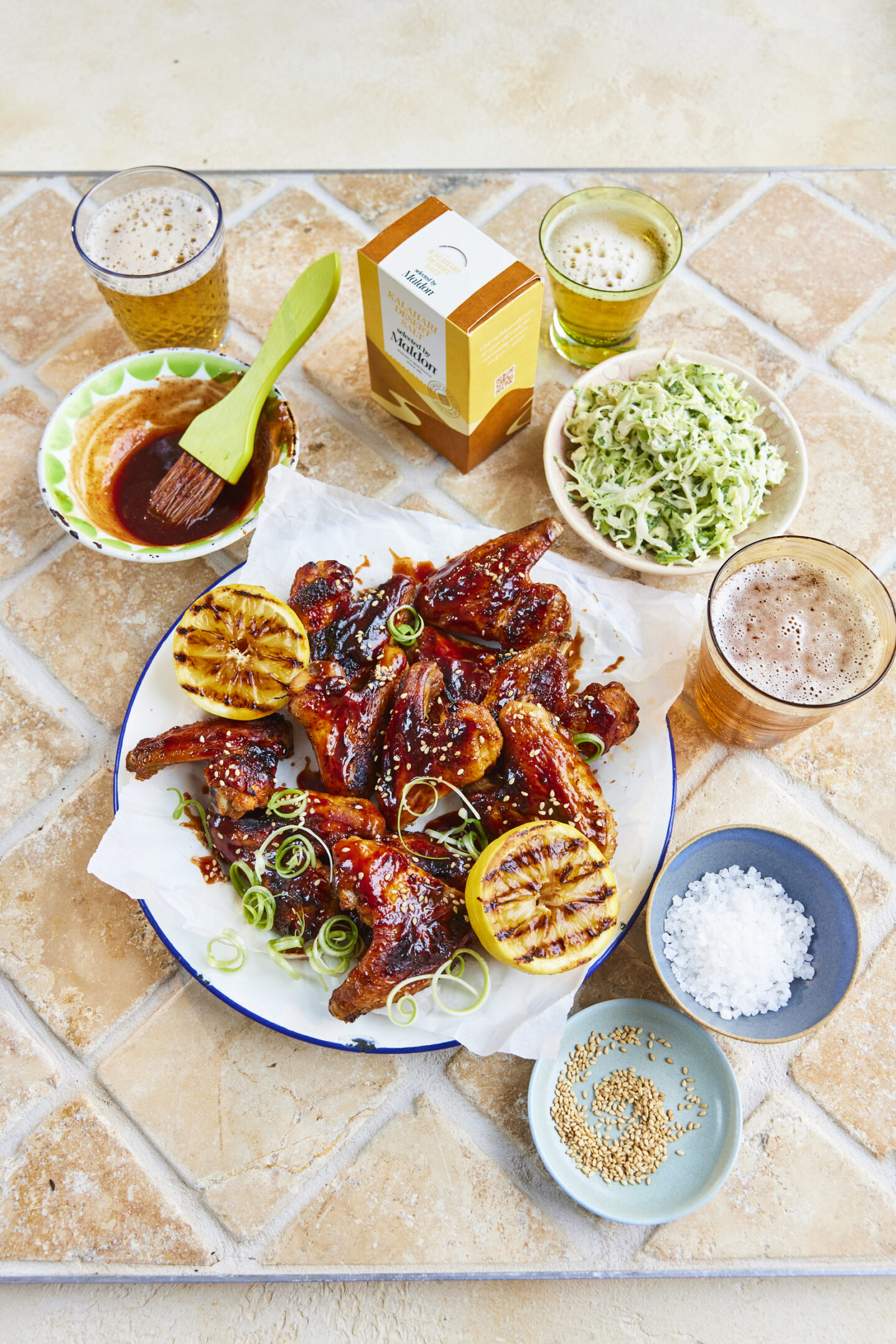 Sticky BBQ Chicken Wings Recipe - Maldon Salt